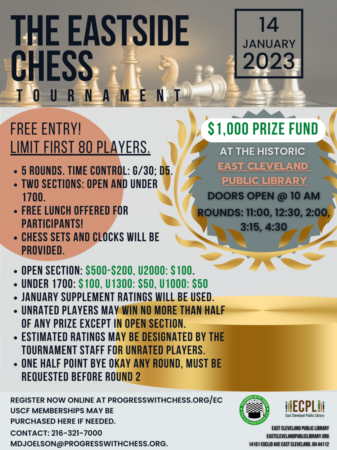 Eastside Chess Club Tournament Flyer » Progress With Chess