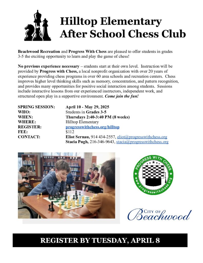 Hilltop Spring 25 » Progress With Chess