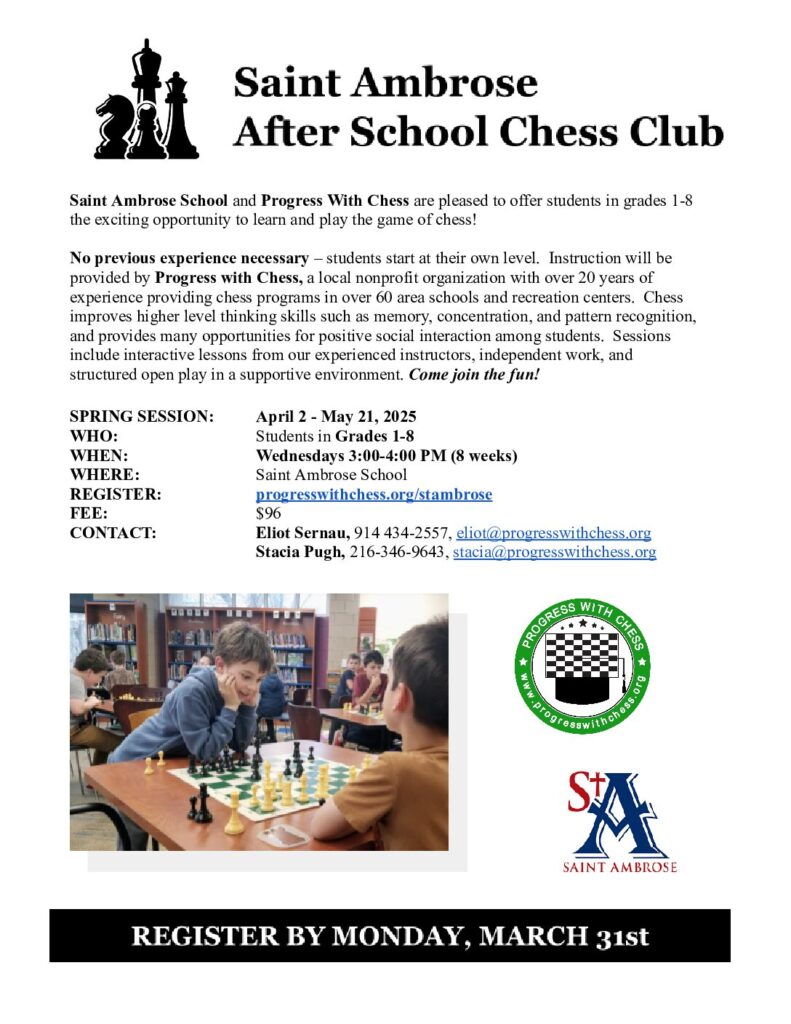 St Ambrose Spring 25 » Progress With Chess