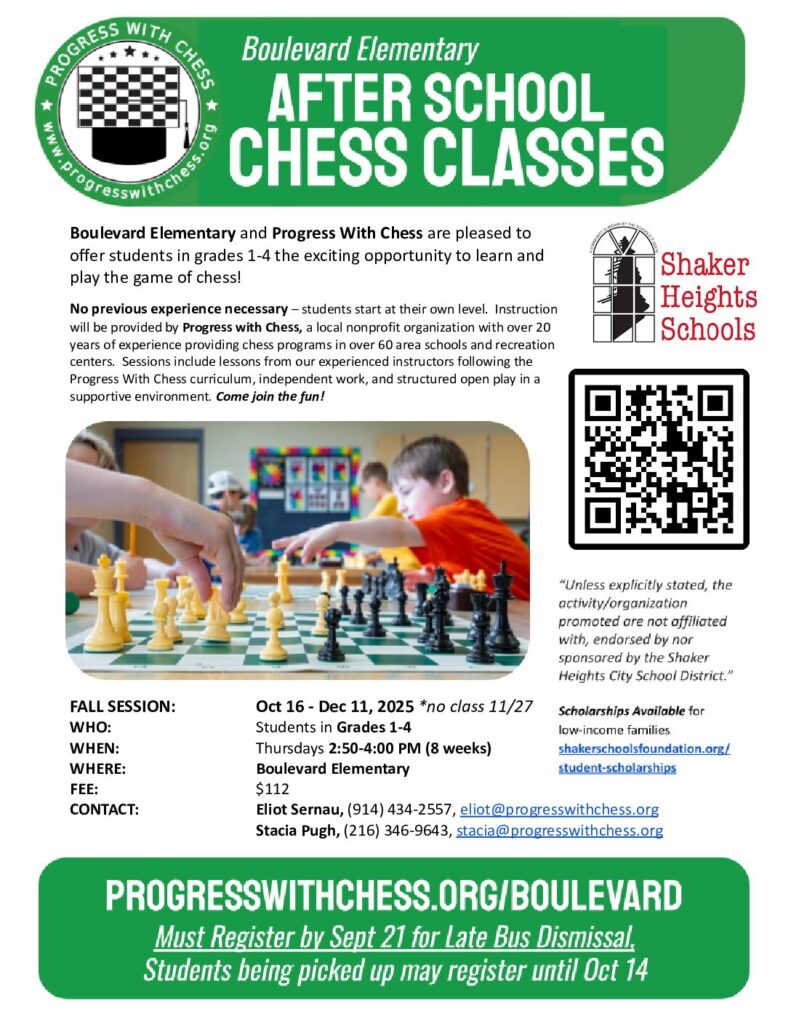 Boulevard Fall 25-5 » Progress With Chess